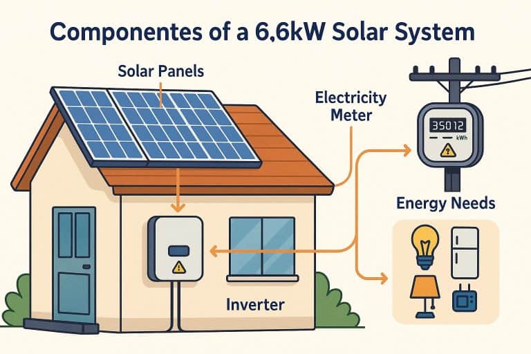 How Much Power Does 6.6KW Solar System Produce